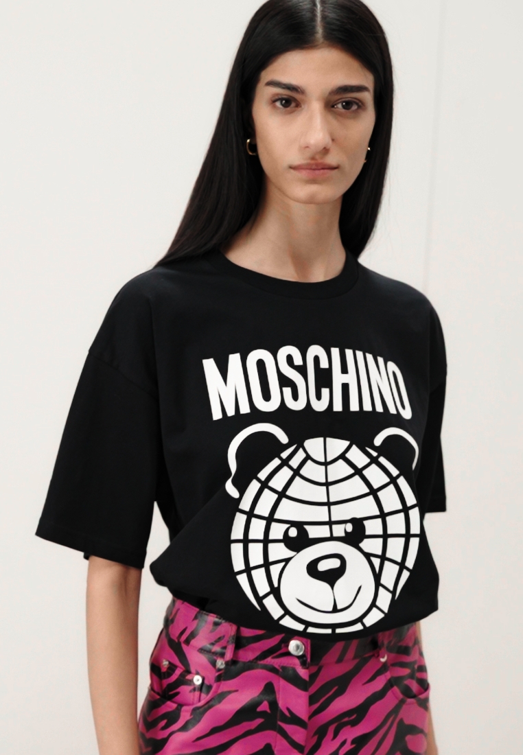 MOSCHINO Print T-shirt - black - Zalando.co.uk