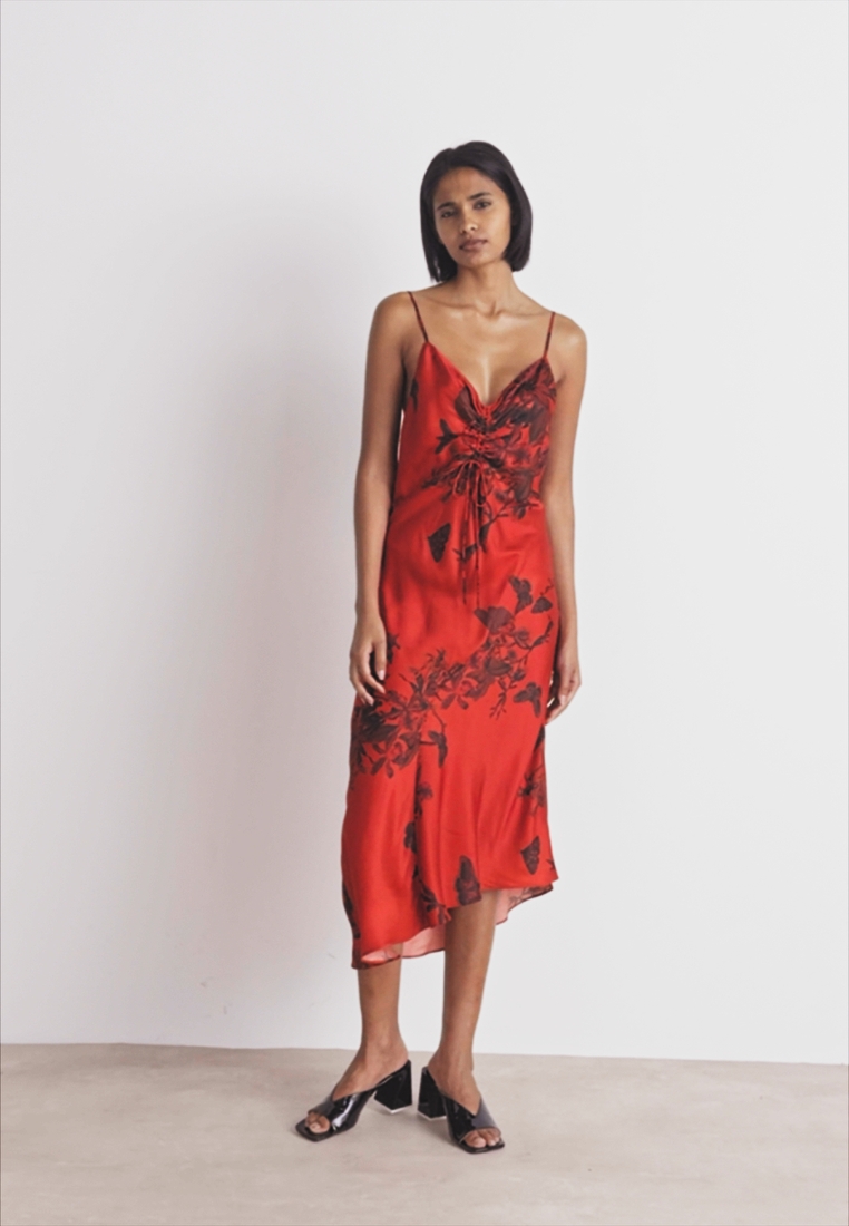 AllSaints ALEXIA SANIBEL DRESS - Cocktailkleid/festliches Kleid - rust ...