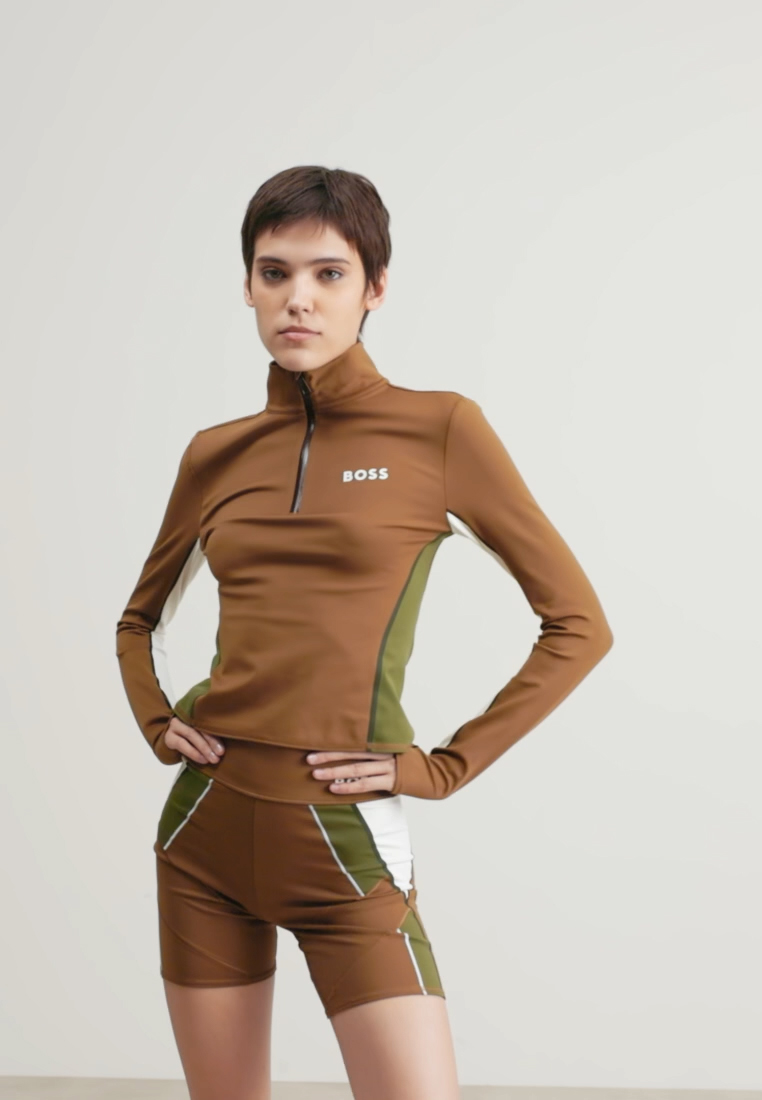 BOSS ENDURANCE ALICA - Camiseta de manga larga - rust/copper/marrón ...