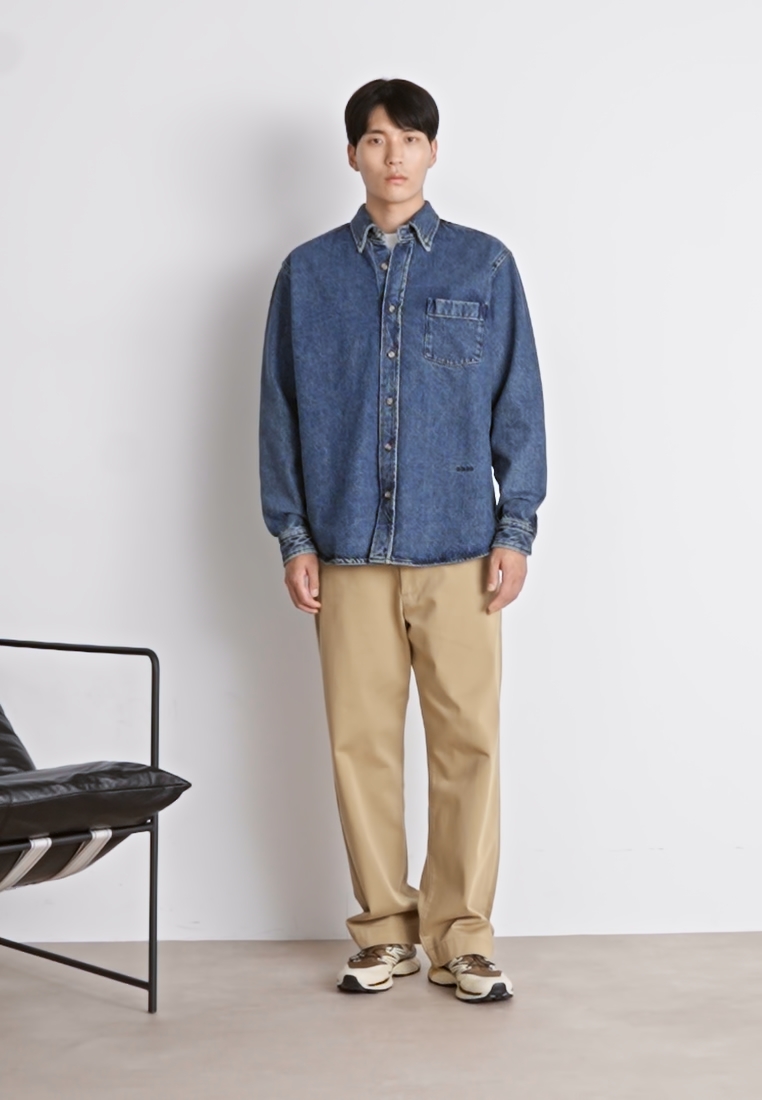 BOSS LAMBEY - Shirt - open blue/blue - Zalando