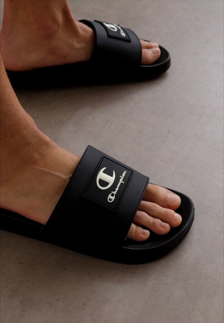 Champion ARUBO SLIDE - Pool slides - black - Zalando