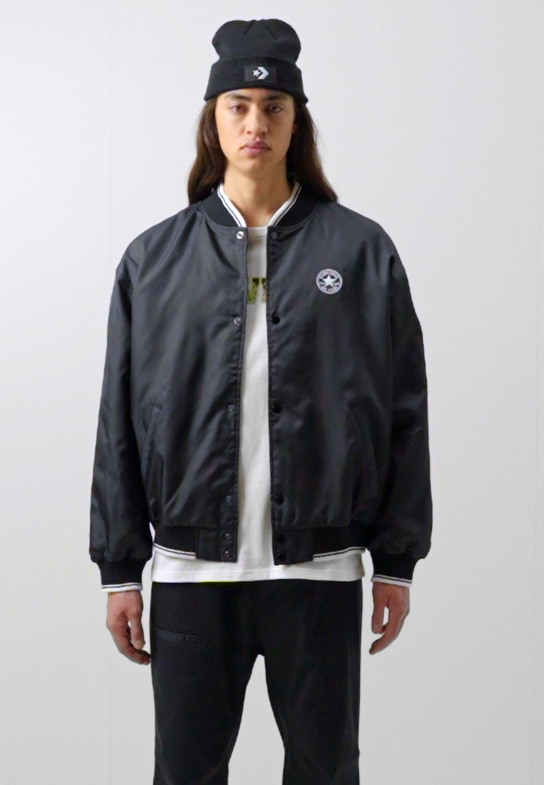 Converse RETRO CHUCK VARSITY JACKET - Bomberjacke - black/schwarz ...