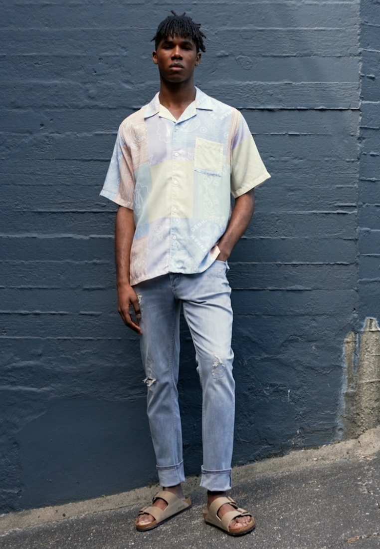 Denham RAZOR - Jeans Slim Fit - grey denim - Zalando.at