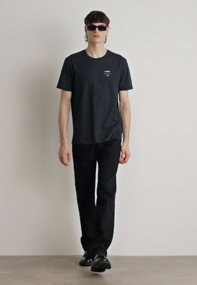 GANT LOGO SCRIPT - T-shirt basique - black/noir - ZALANDO.FR