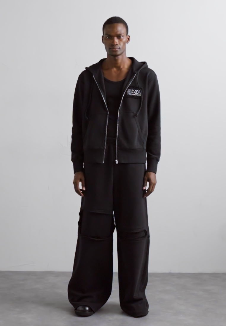 MM6 Maison Margiela Zip-up sweatshirt - black - Zalando.co.uk