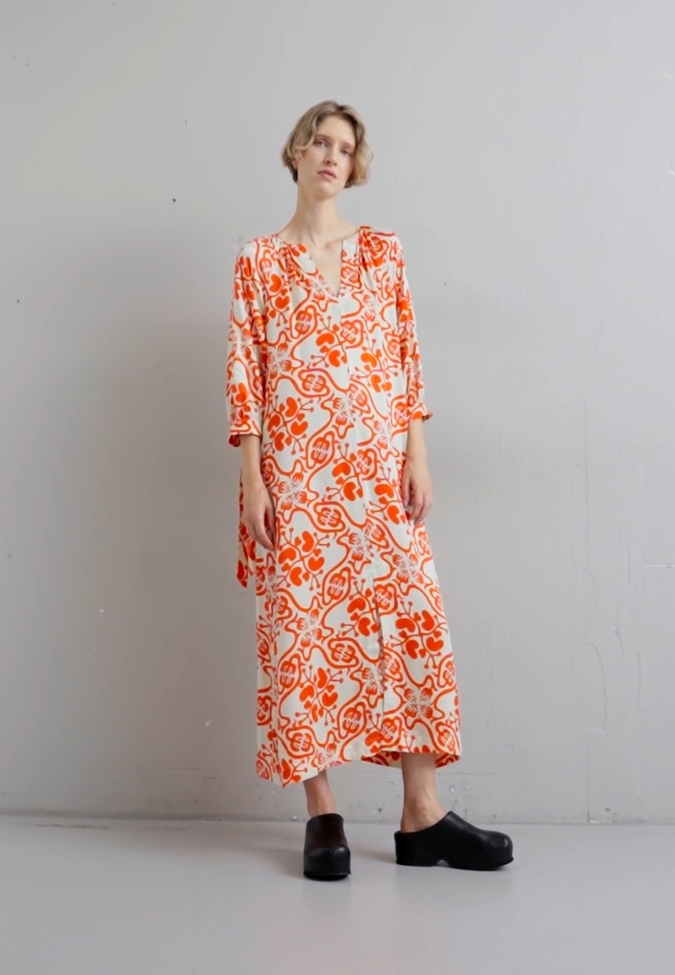 Rodebjer RODEBJER VENDELA RENDEZVOUS - Rochie de zi - cherry tomato ...