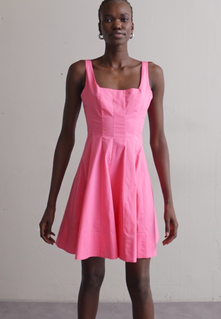 STAUD MINI WELLS DRESS - Freizeitkleid - plumeria/pink - Zalando.ch
