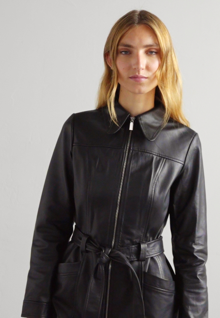 STUDIO ID MARIAH LONG SLEEVE DRESS - Hverdagskjole - black/sort ...