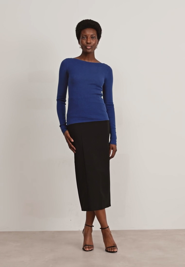 Tiger of Sweden KATHRIN - Jumper - dusty blue/blue - Zalando.co.uk
