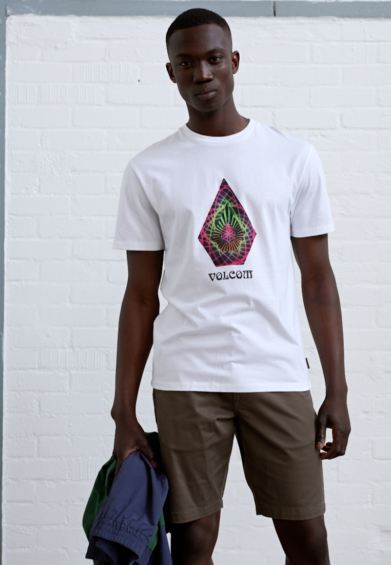 Volcom STAR SHIELDS STONE - Print T-shirt - white - Zalando.de