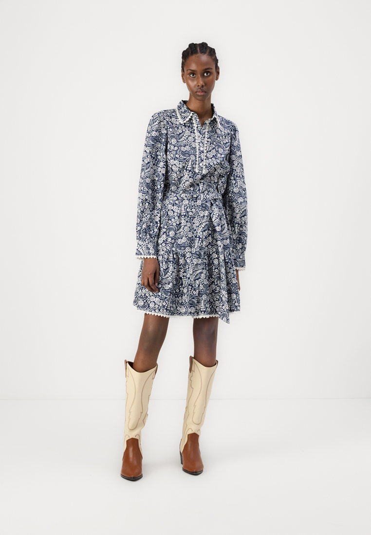 YAS YASPERA SHIRT DRESS - Shirt dress - navy/dark blue - Zalando