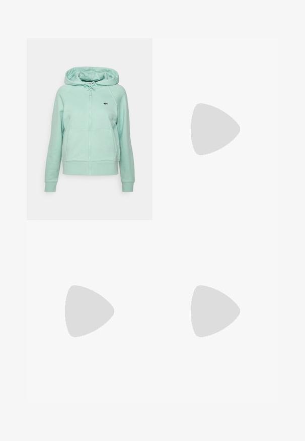 Lacoste Sport FLEECE HOODIE - Felpa con zip - pastille mint/menta ...